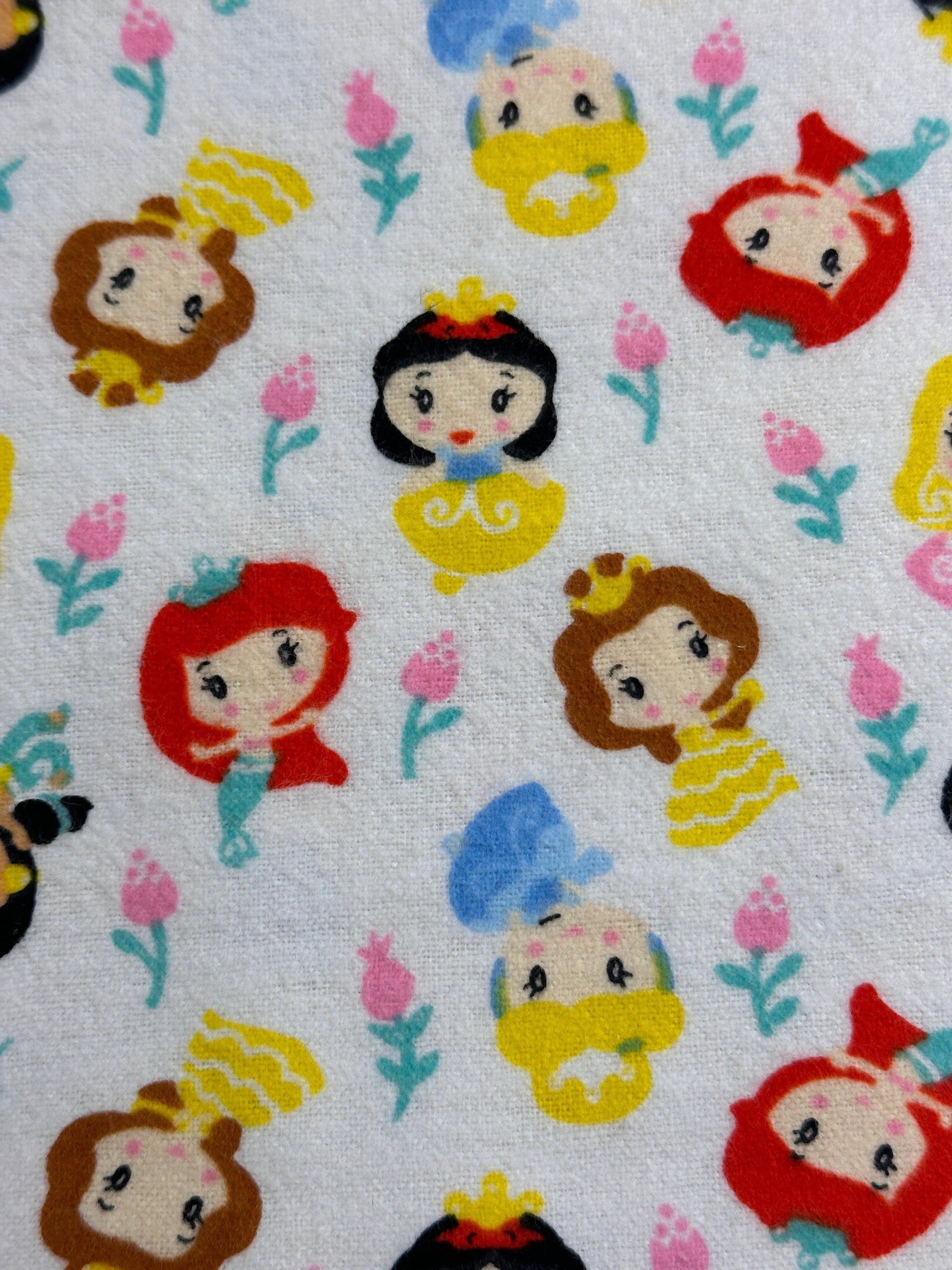 Disney Princesses - Cotton Flannel Fabric - 44/45" Wide - 100% Cotton ...