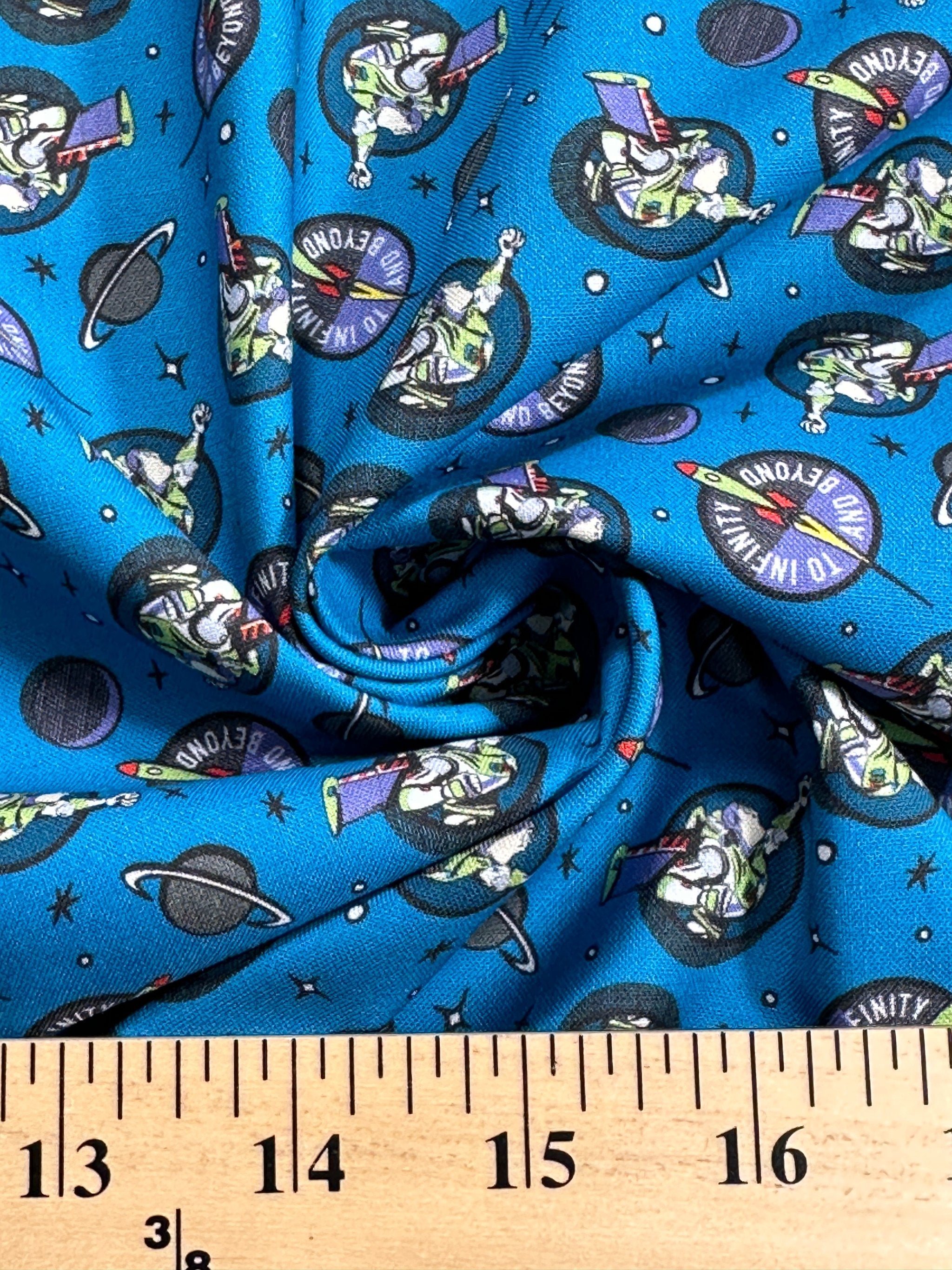 Disney Toy Story - Buzz Lightyear - Cotton Fabric - 44/45" Wide - 100% ...