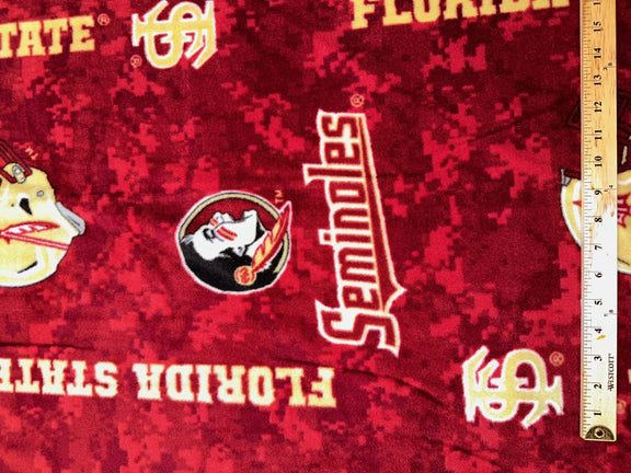 FSU - Florida State University Football Red Fleece - 58-60" Wide ...