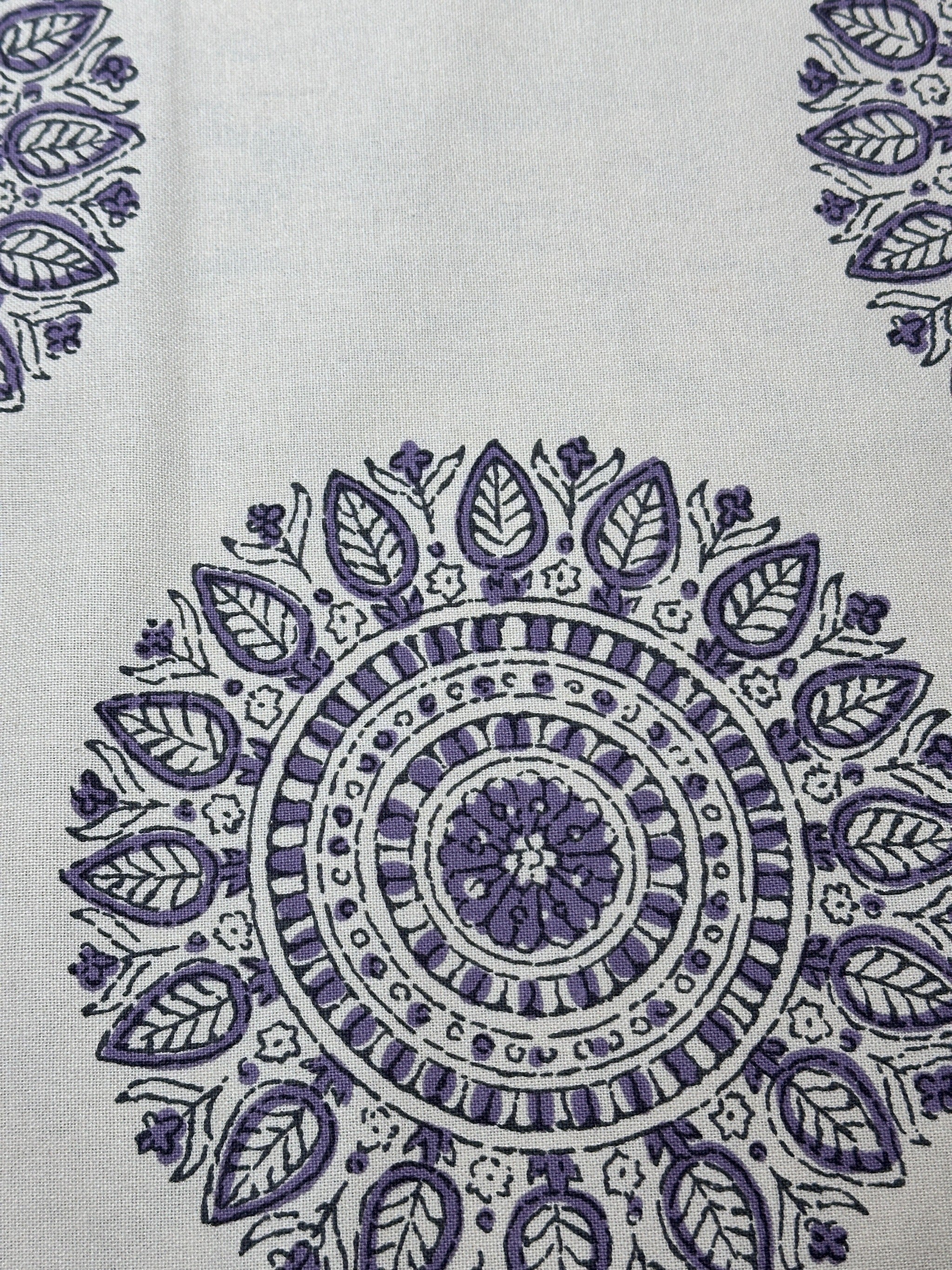 Laura & Kiran - Chakra - Grape - Upholstery/Drapery Cotton Fabric - 56 ...